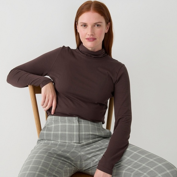 J. Crew | Tops | J Crew Tissue Turtleneck Bl22 | Poshmark